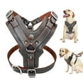Didog Leather Dog Harness, Heavy Duty, Adjustable Straps, Soft Vest for ...