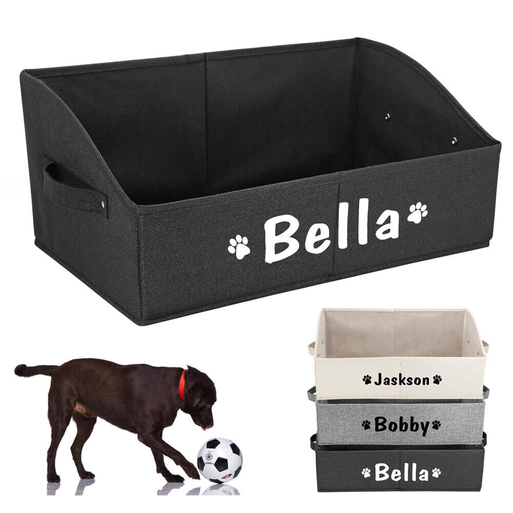 Didog Personalised Dog Storage Box Pet Toy Basket Bin Home Organizer ...