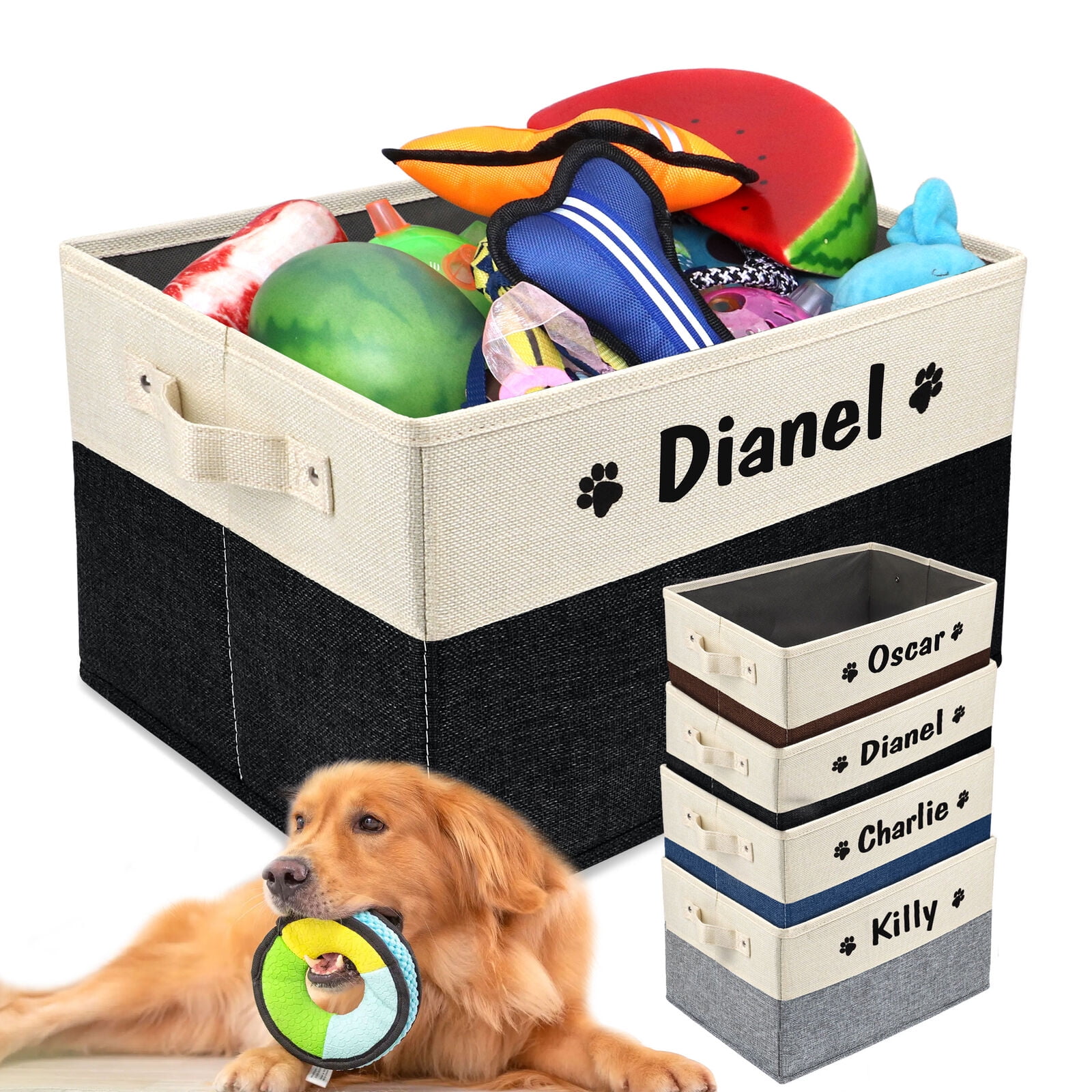 Didog Pet Toy Basket Storage Personalised Custom Bag Dog Cat Accessory ...