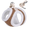 Didog Small Dog Cat Harness and Leash set No Pull Warm Fleece Lined ...