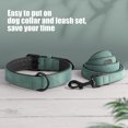 Didog Soft Padded Adjustable Dog Collar and Leash Set - PU Leather ...