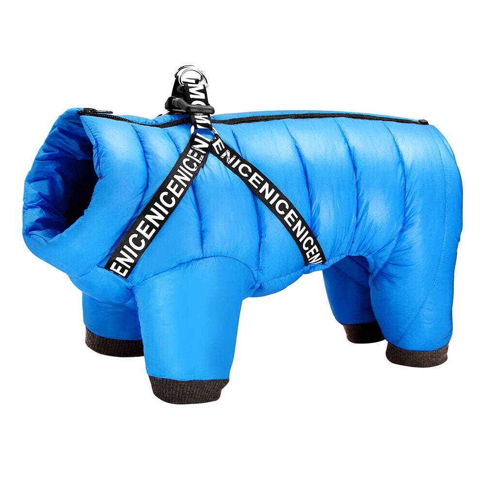 Didog Warm Dog Jacket with Harness Cozy Puppy Coat Winter Clothes ...