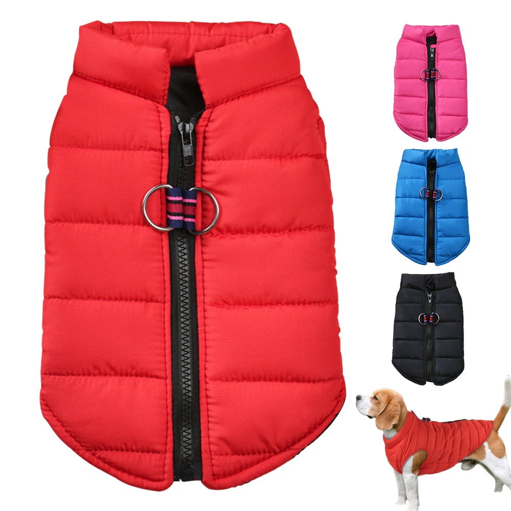 Didog Winter Small Dog Vest Warm Puppy Coat Jacket Zipper Clothes ...