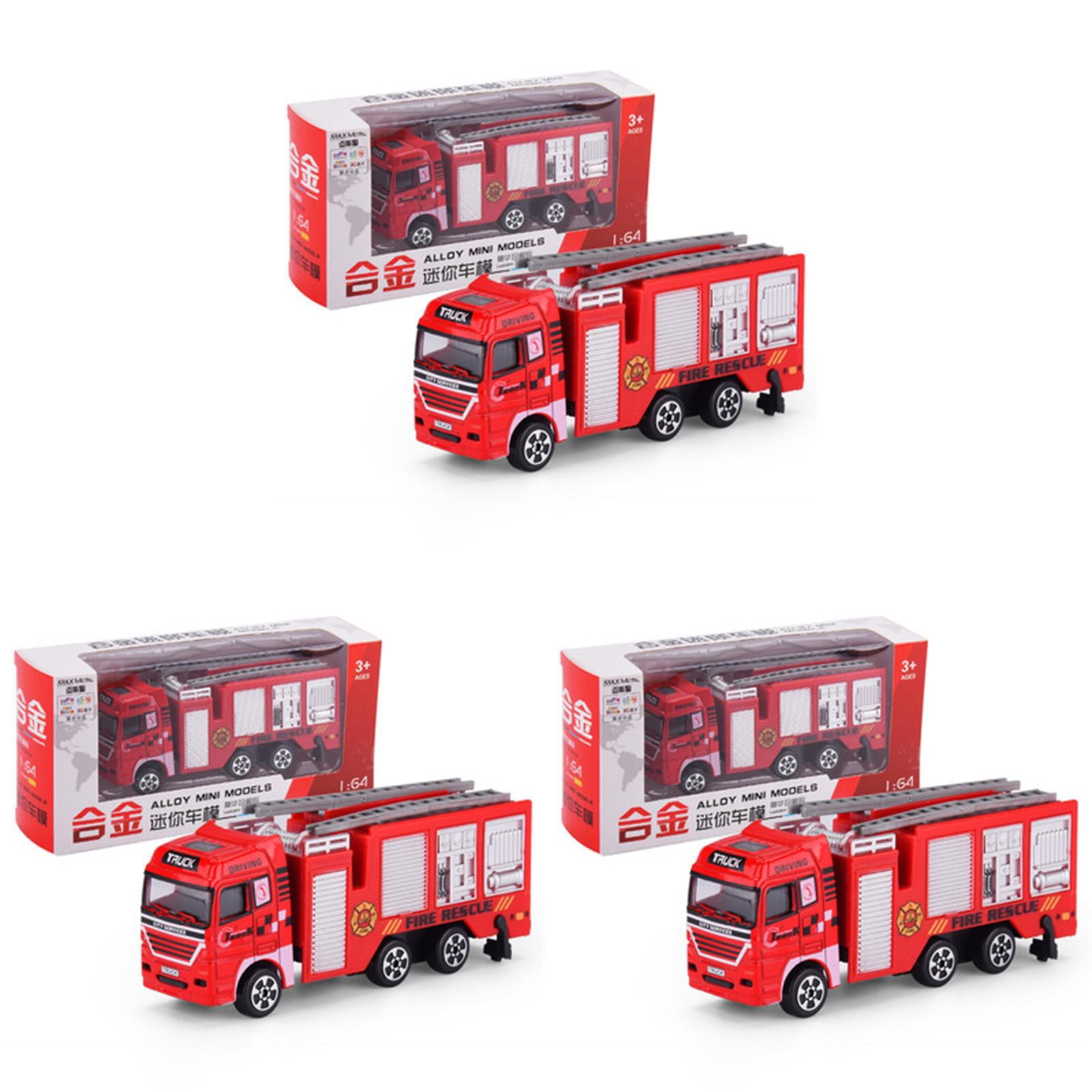 Die- Alloy Fire Truck Toys Set, Fire Sandbox Game , Cars, Tower , For 3 ...