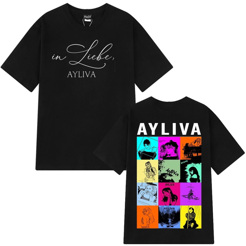 Die Ayliva 2025 Merch Unisex Oversized Soft Cotton Graphic Short Sleeve ...