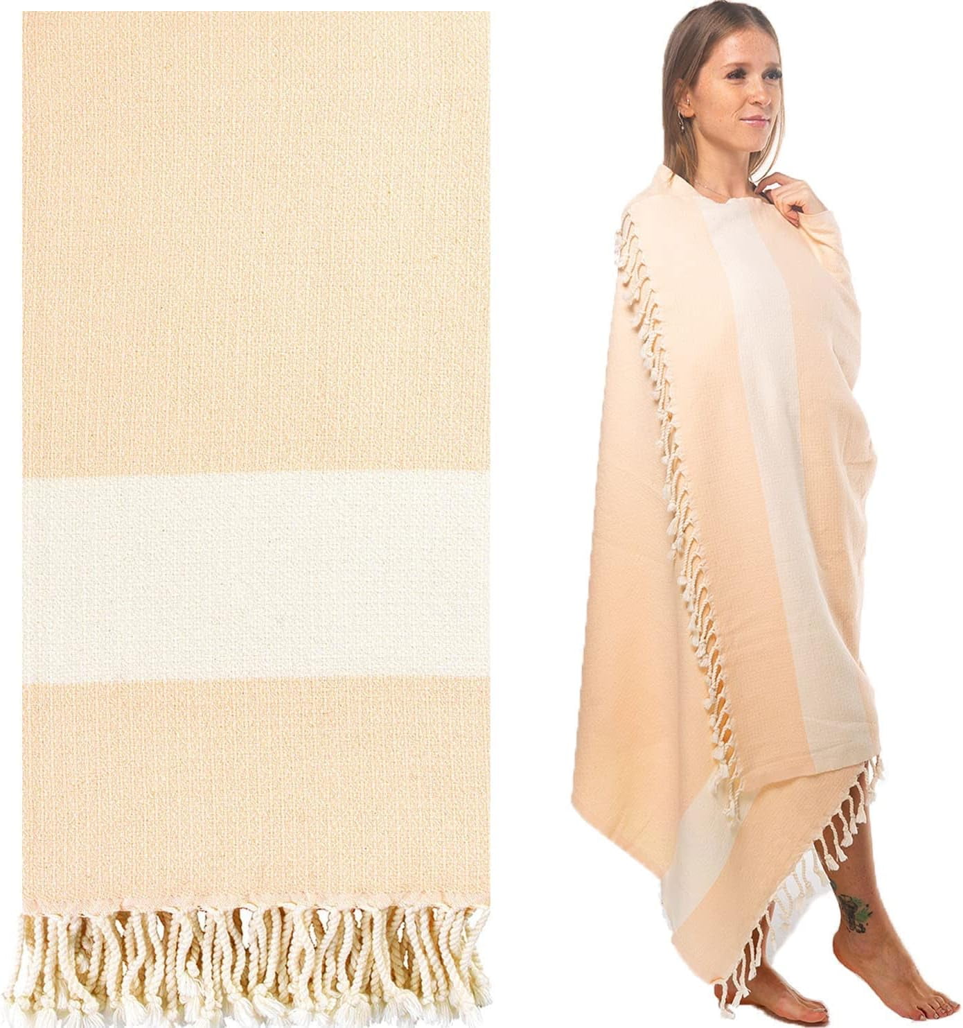 Die Caprie Turkish Bath Towel 100% Cotton Peshtemal Beach Towels 39x78 ...