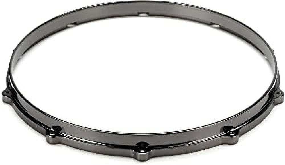 Die Cast 10-Lug Snare Drum Hoop - 14 inch - Black Nickel - Batter Side ...