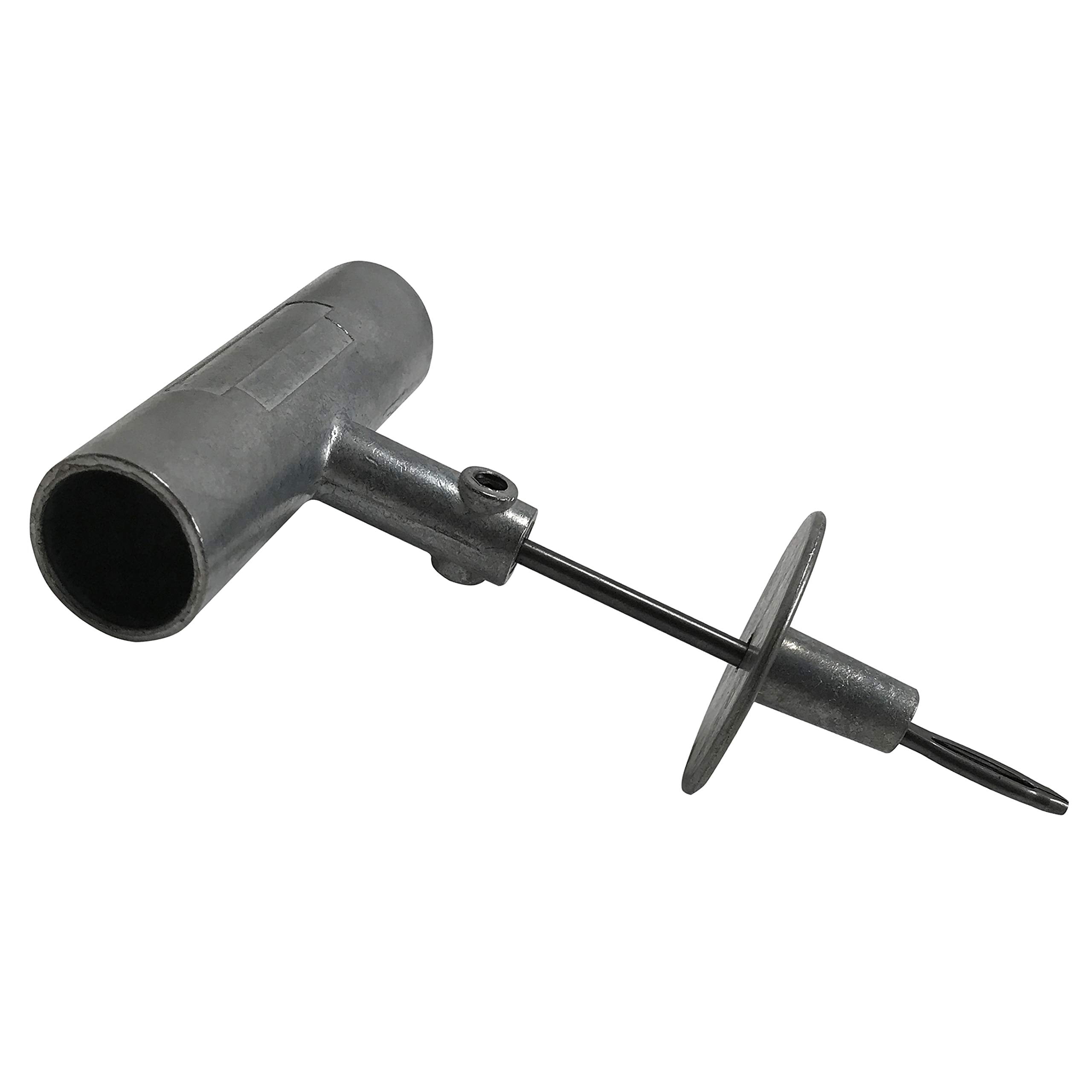Die-Cast Aluminum T-Handle Tire Plug Repair Tool & Replaceable Steel ...