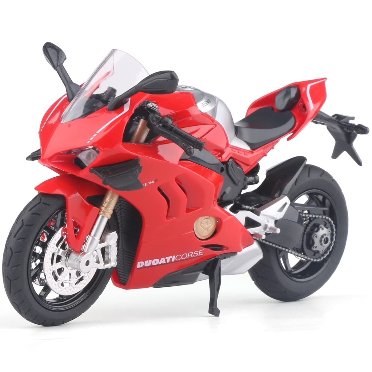 Die Cast Motorcycle Model for Ducati V4, Realistic Motorcycle Model, 1: ...