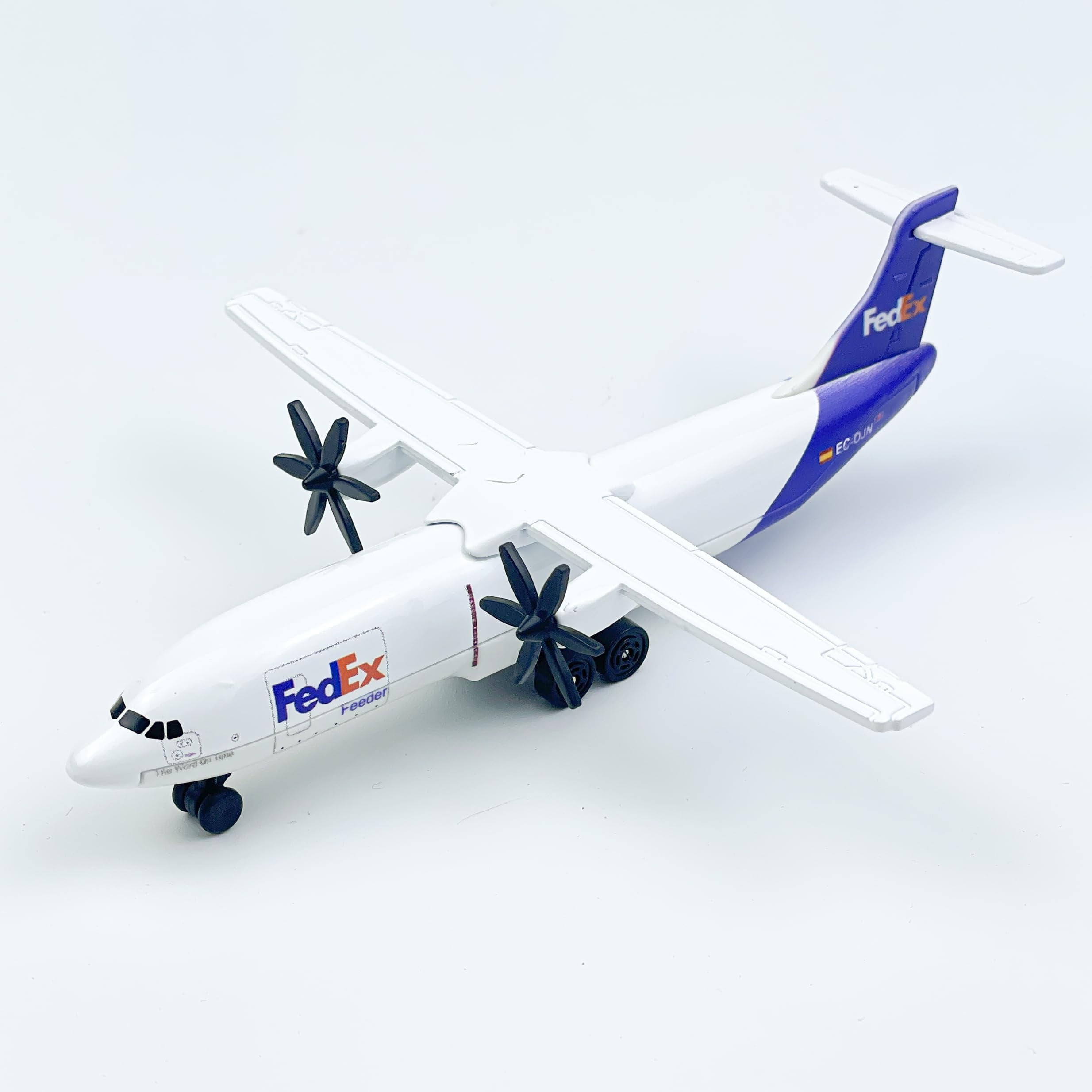 Die-Cast Propeller FedEx Airplane Model – 6 Inch Alloy Plane with ...