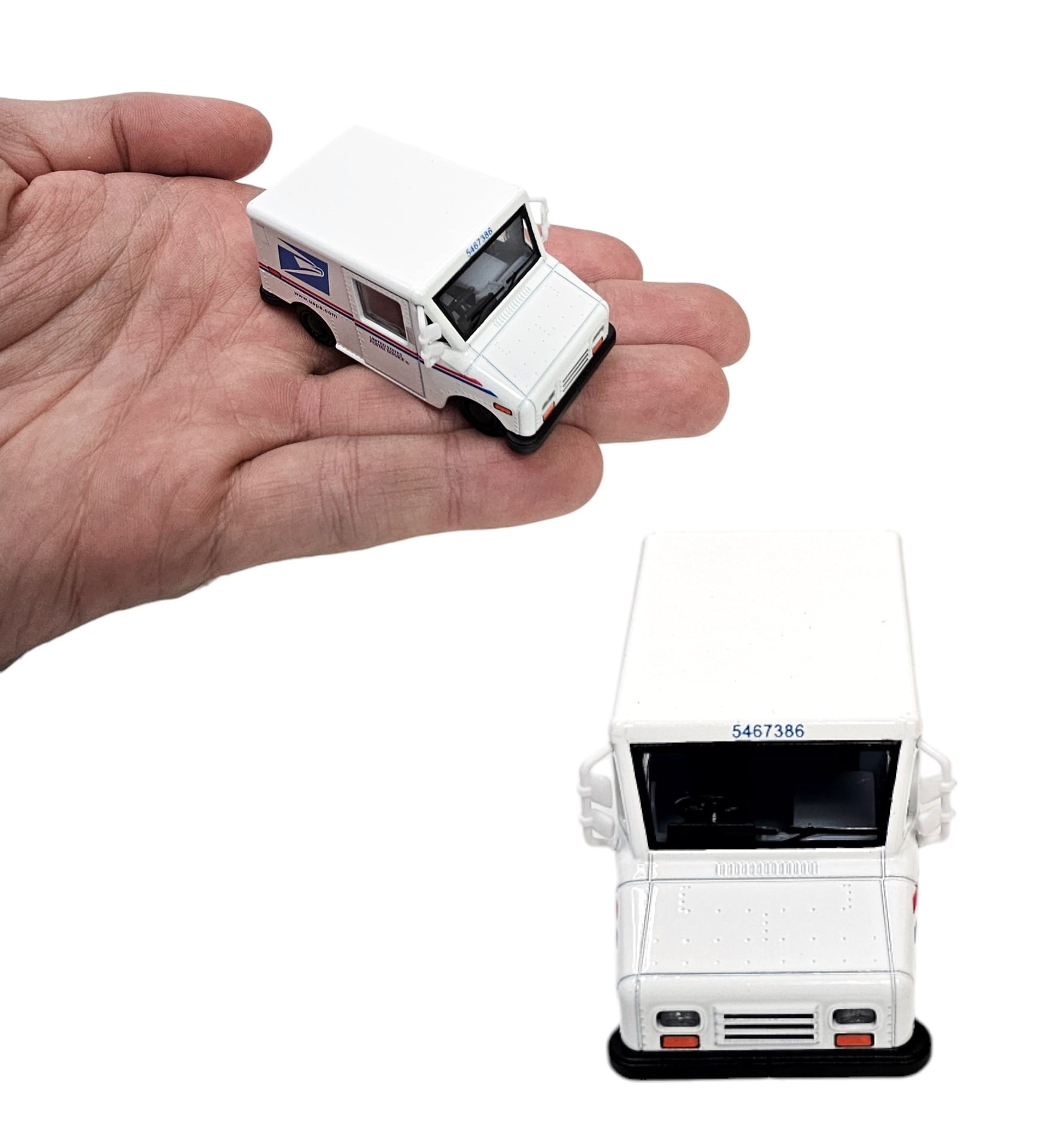 Die-Cast Pull Back Mini Postal Carrier Truck (2.5 Inch) (1 Pack) Metal ...