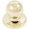 Die-Cast Round Bi-Fold Door Knob, 1-1/4 Inches with 1-3/4" Backplate ...