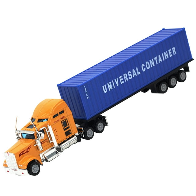 Die Cast Semi Truck and Trailer Trucks for Boys Toys Models Container ...