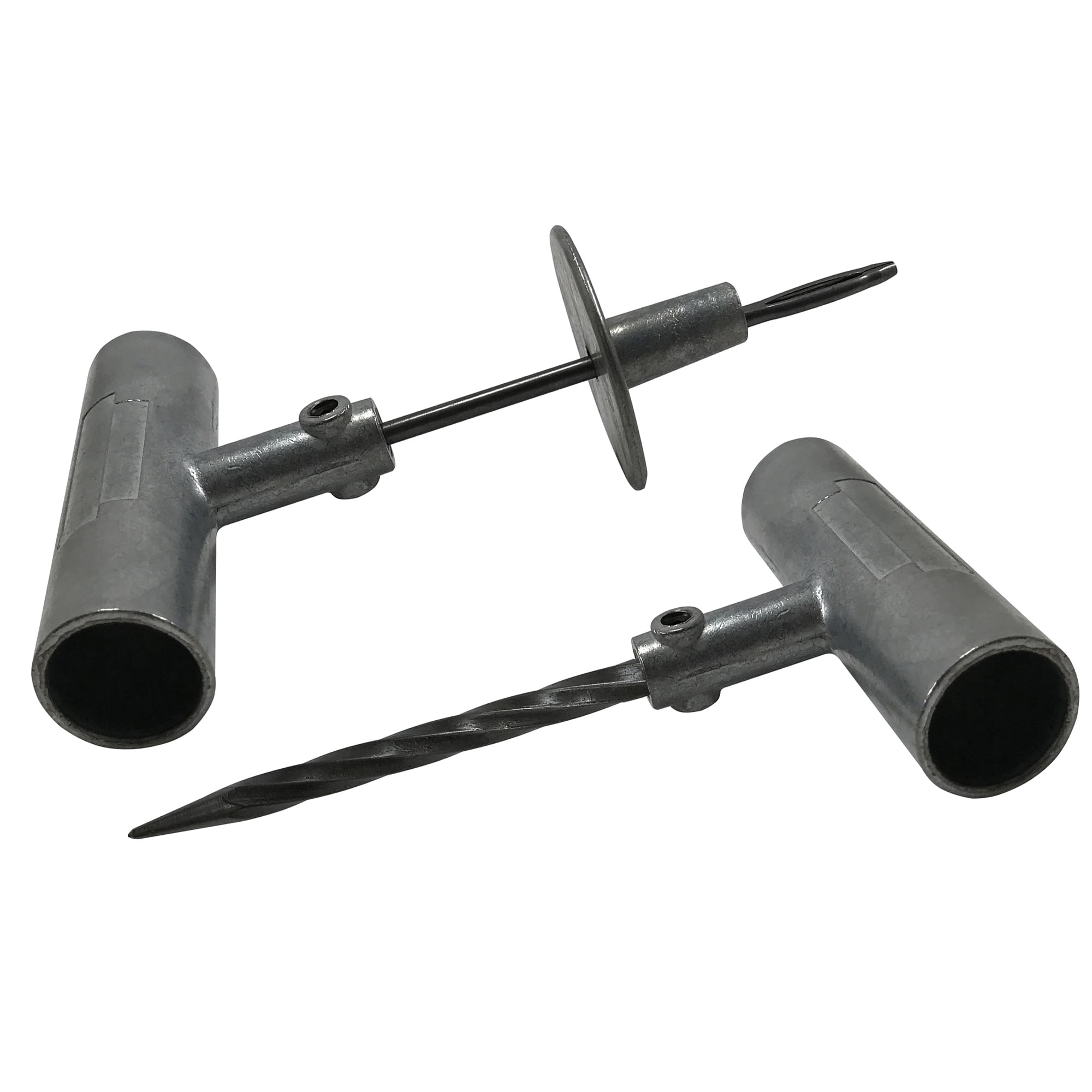 Die-Cast T-Handle Tire Plug Repair Tool Set Steel Replaceable Split Eye ...