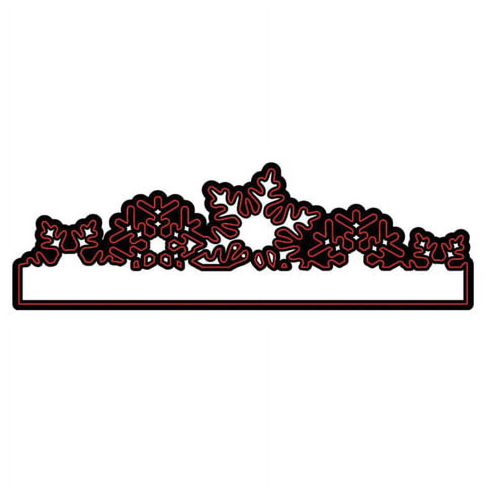 Die Cut Emboss Stencil Snowflake Border By Darice - Walmart.com