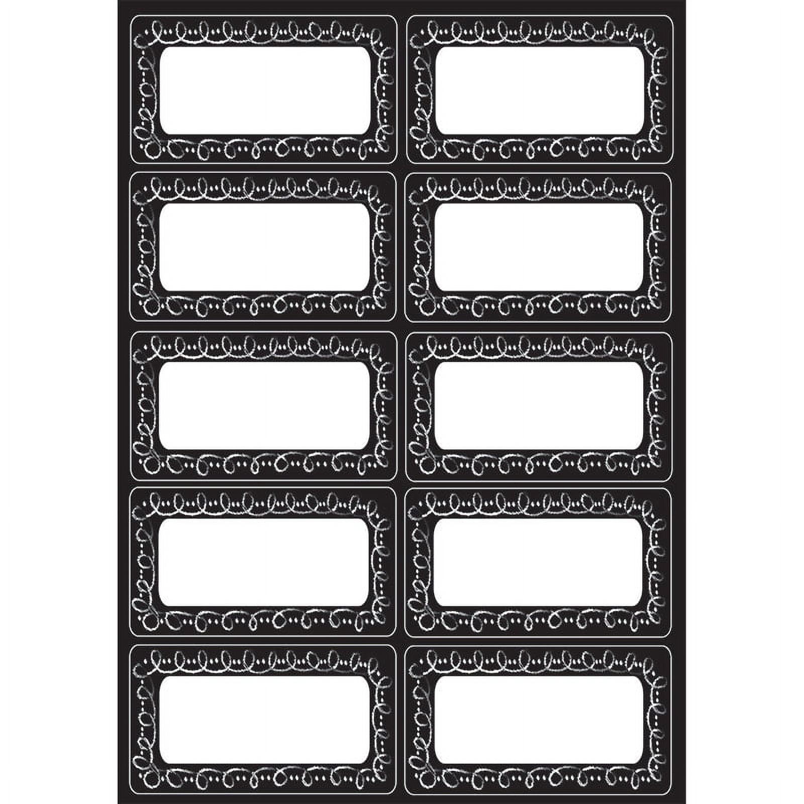 Die-Cut Magnetic Chalk Loop Labels/Nameplates, 10 Pieces | Bundle of 10 ...