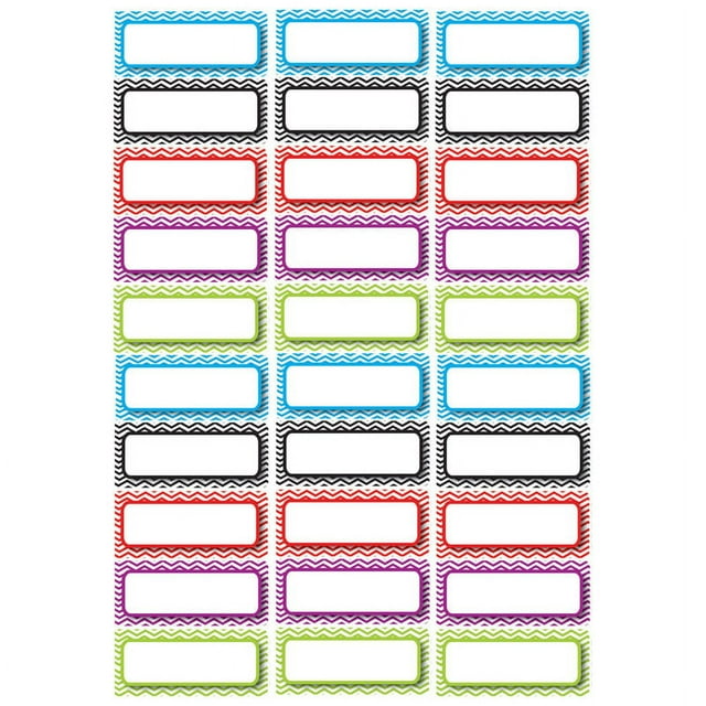 Die-Cut Magnetic Foam Color Chevron Labels/Nameplates, Pack of 30 ...