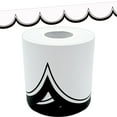 Die-Cut Scalloped Border Trim Roll 50ft, White with Black Edge ...