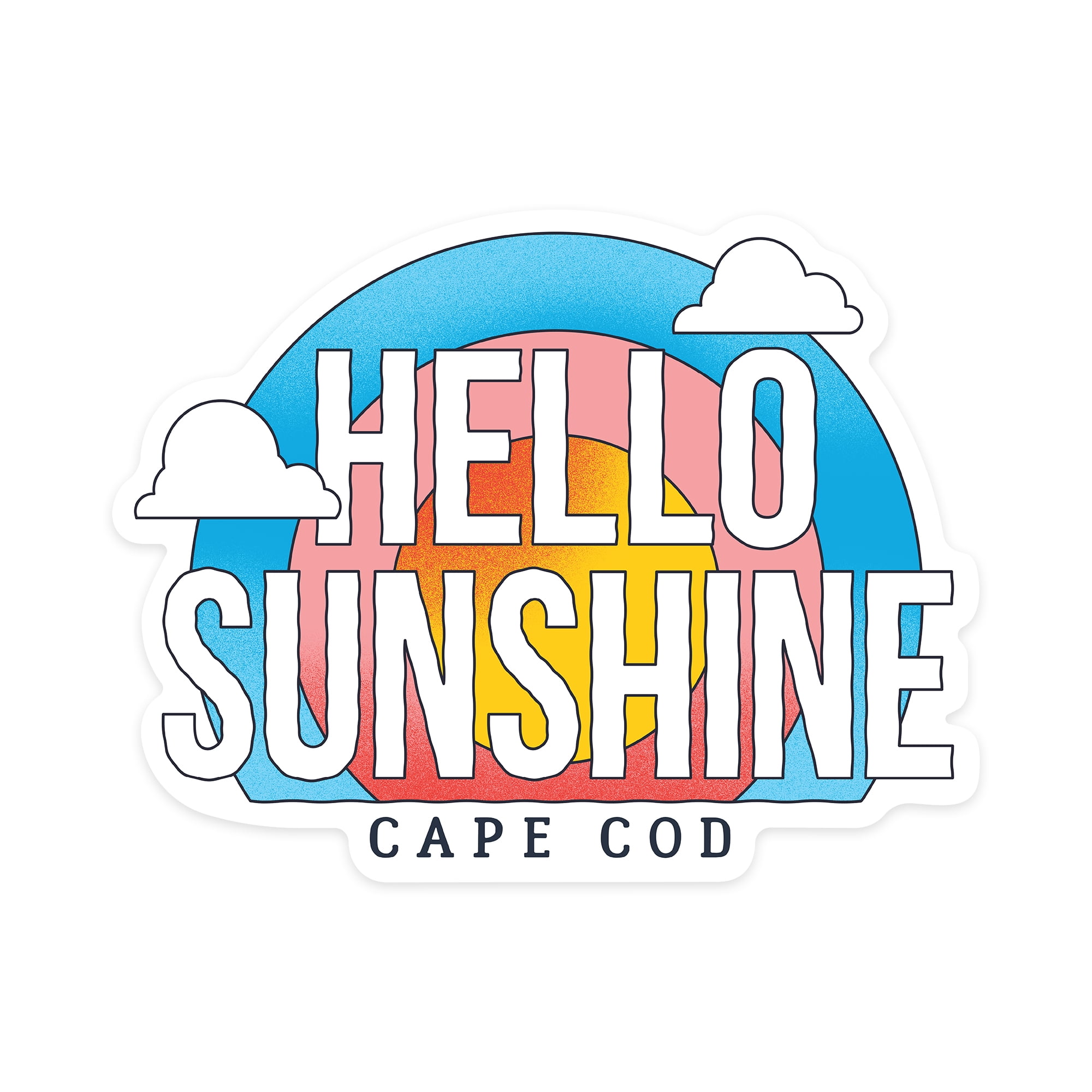 Die Cut Sticker Cape Cod, 70s Sunshine Collection, Hello Sunshine ...