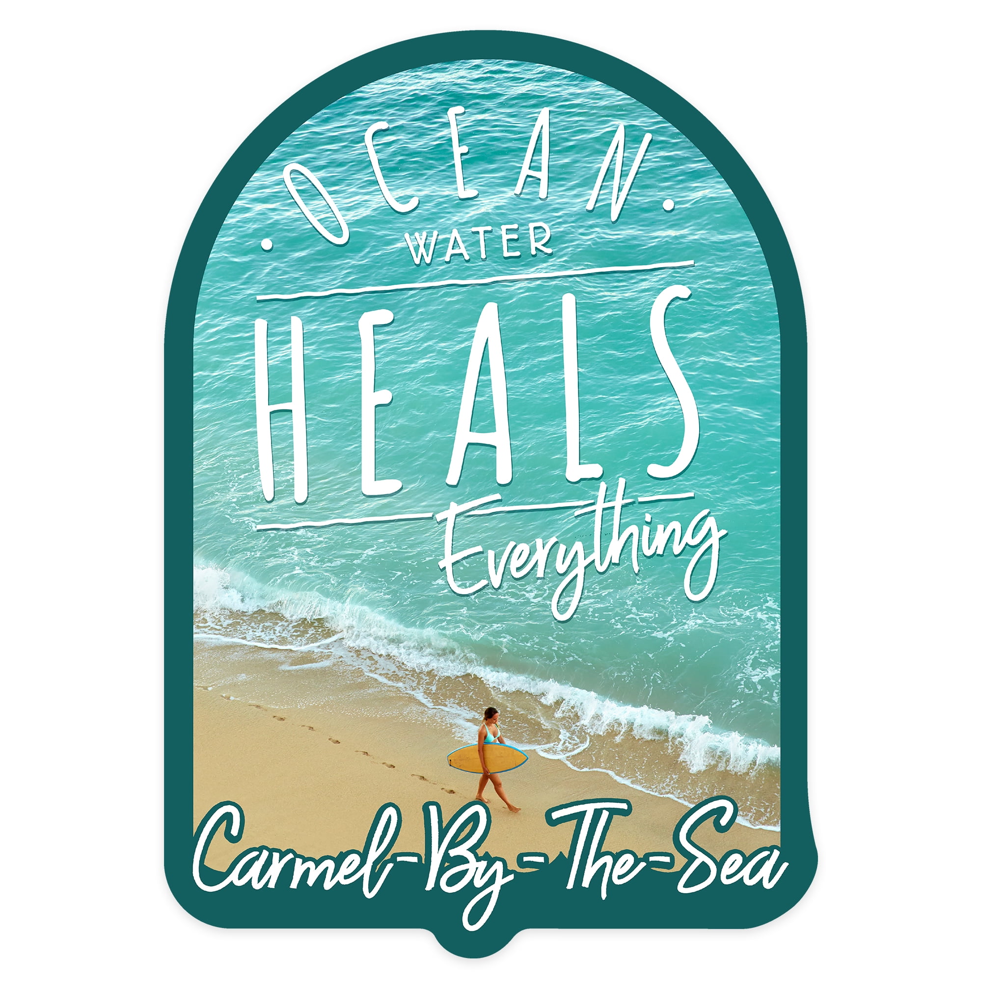 Die Cut Sticker Carmel-by-the-Sea, California, Ocean Water Heals ...