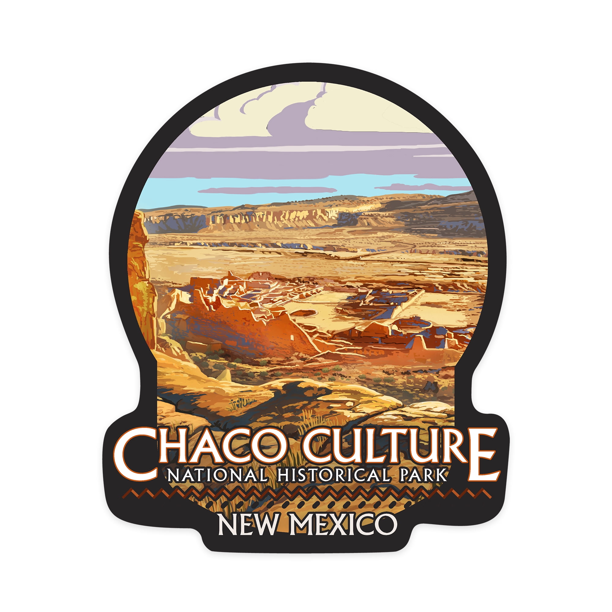 Die Cut Sticker Chaco Culture National Historical Park, New Mexico ...