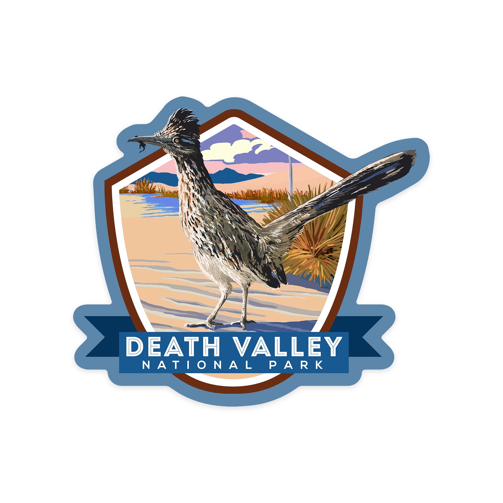 Die Cut Sticker Death Valley National Park, Bird, Painterly Series ...