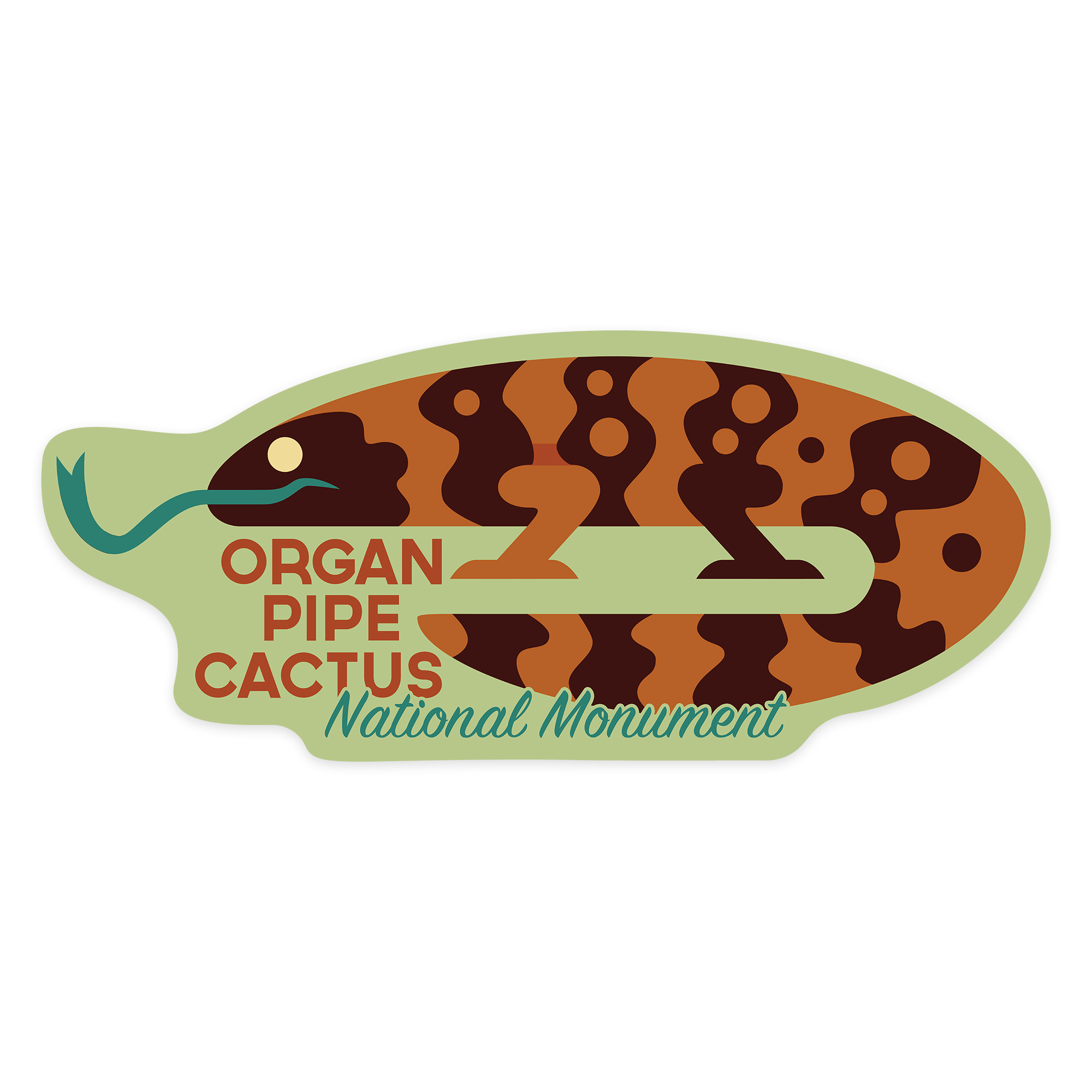 Die Cut Sticker Organ Pipe Cactus National Monument, Arizona, Gila ...