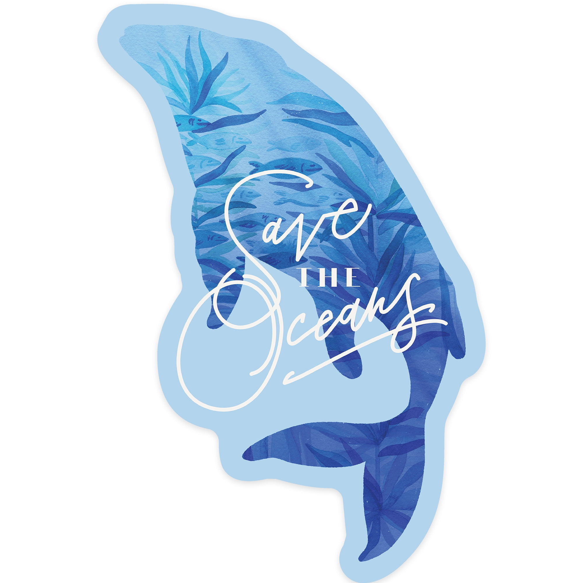 Die Cut Sticker Preserve Our Planet Collection, Whale, Save The Oceans ...