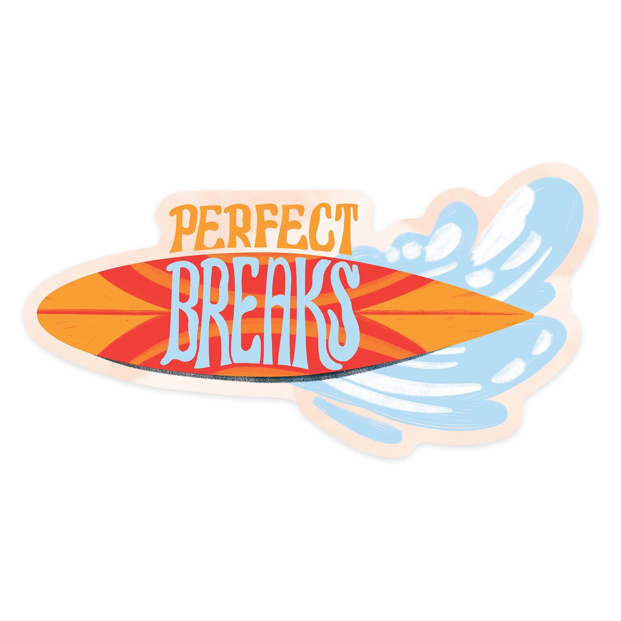 Die Cut Sticker Secret Surf Spot Collection, Surfboard, Perfect Breaks ...