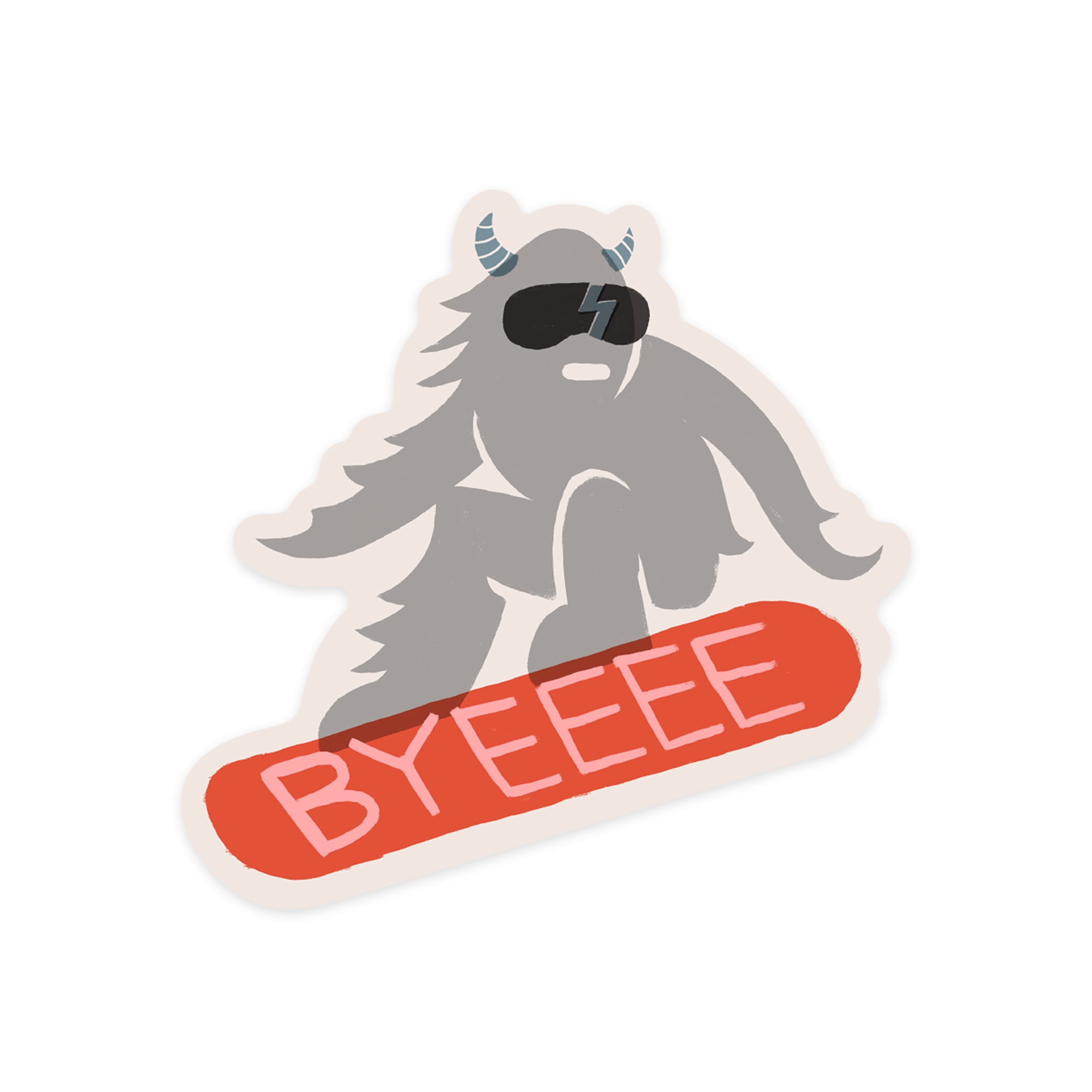 Die Cut Sticker Snow Patrol Series, Byeeee, Contour Vinyl Sticker 3 to ...