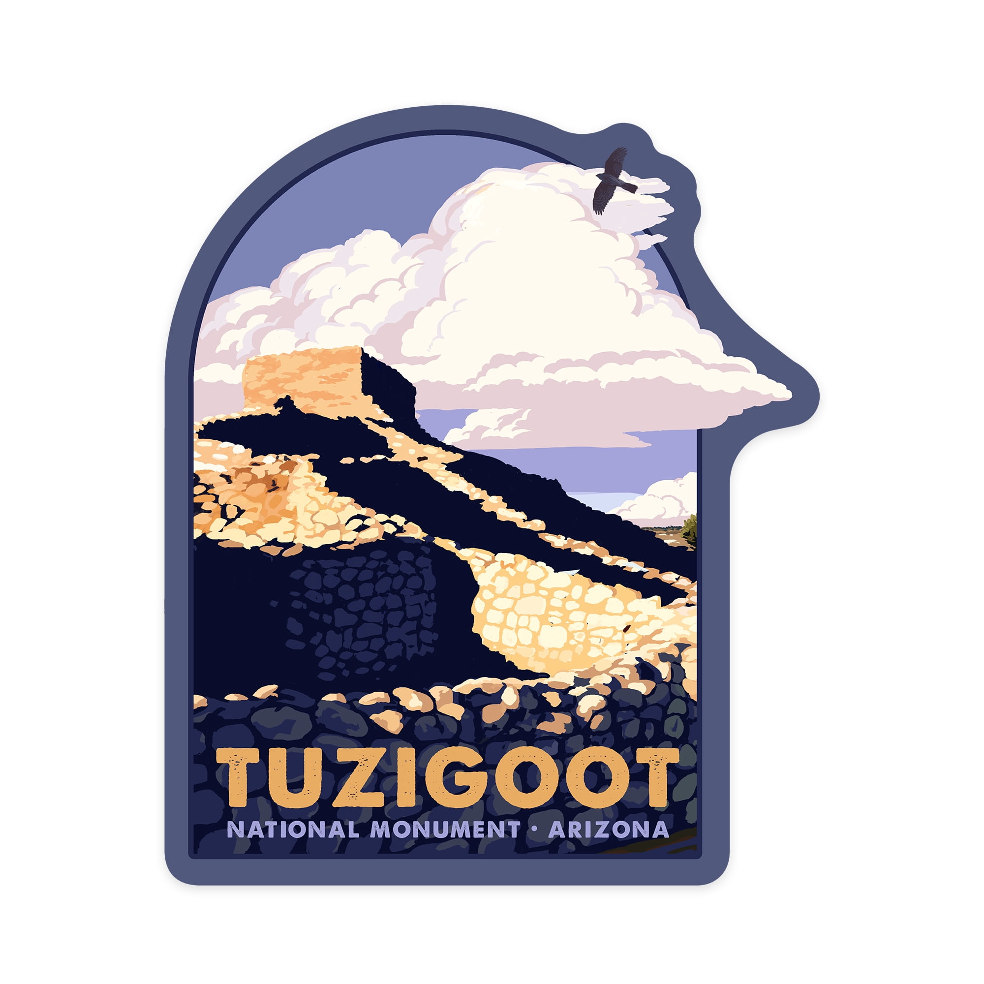 Die Cut Sticker Tuzigoot National Monument, Arizona, The Citadel ...