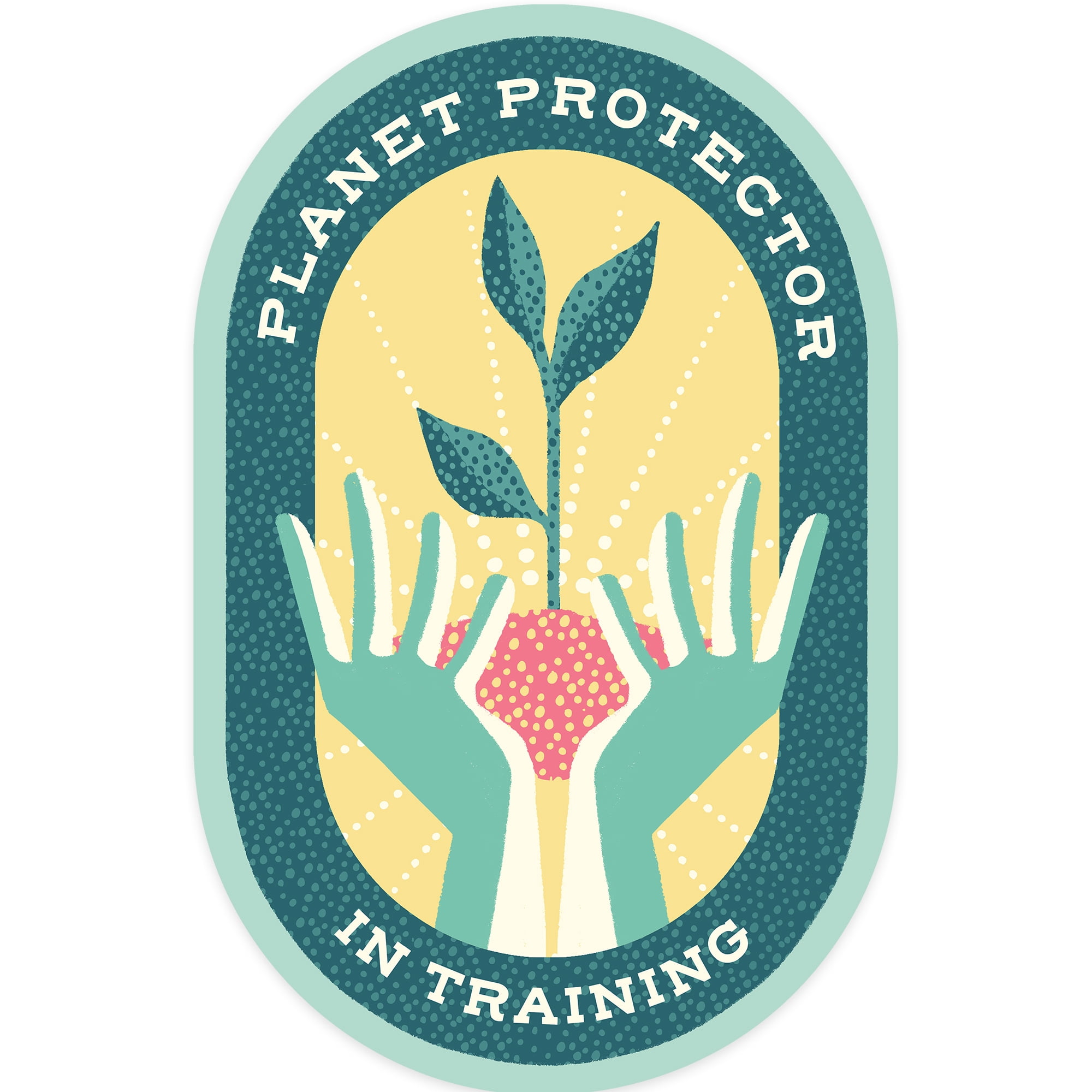 Die Cut Sticker Young Conservationist Collection, Hands, Planet ...