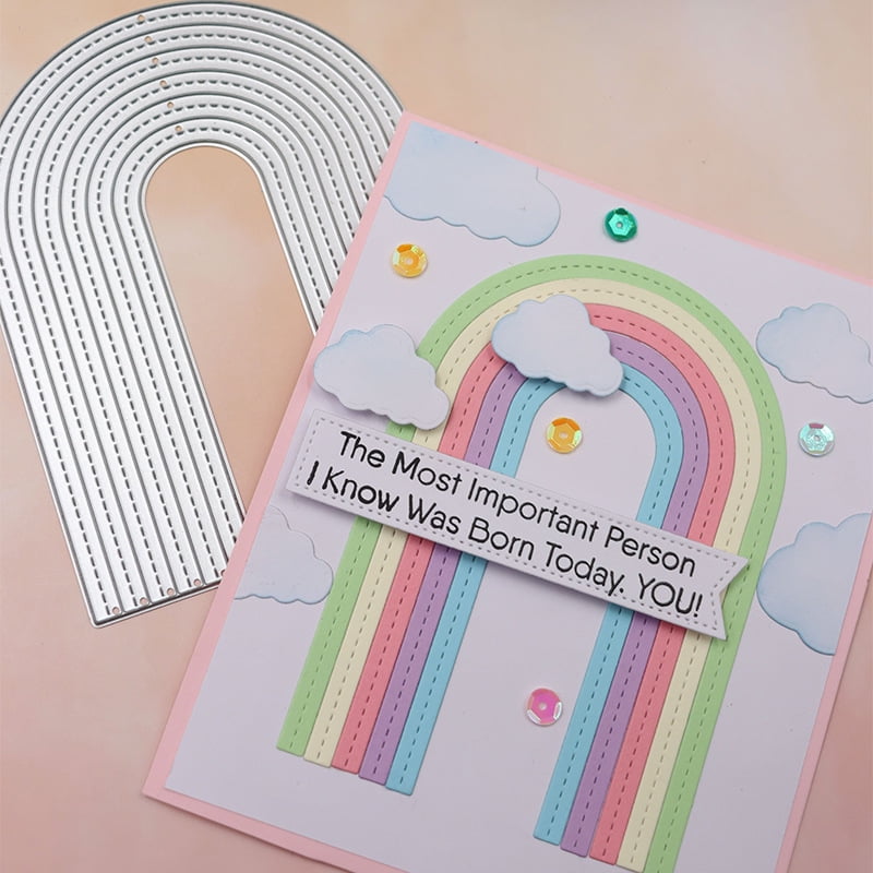 Die Cuts for Card Making, Ouginx Rainbow Door Pyramid Metal Cutting ...