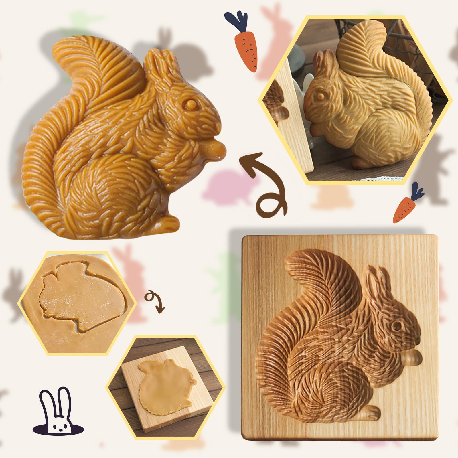 Die Cutting Machine Gingerbread Mold | Conical Plant Wood Cookie Press ...