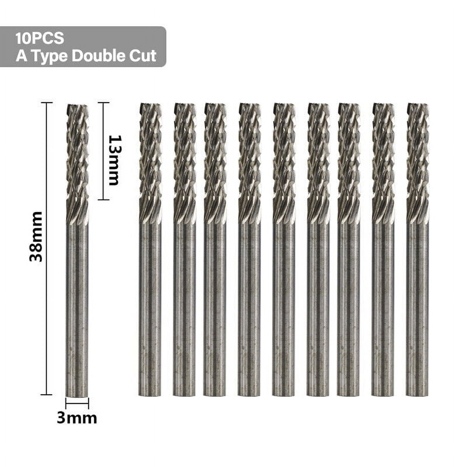 Die Grinder Bits, Cylindrical Miniature Shape Double Cut Carbide Burr ...