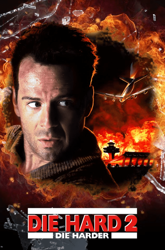 Die Hard 2 (1990) Movie Poster 24x36 Action Sequel, Bruce Willis, Airport - Walmart.com
