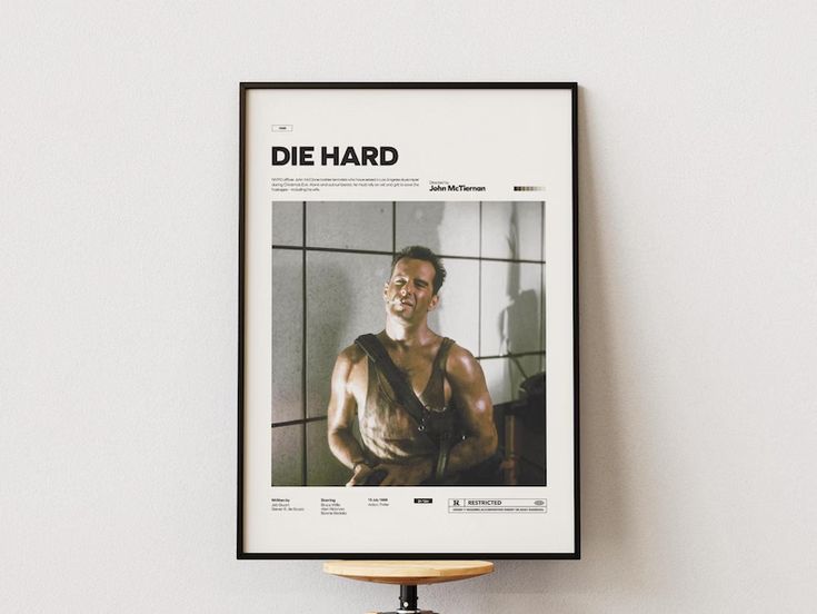Die Hard Poster, Bruce Willis Poster, John McTiernan's Movie Die Hard ...