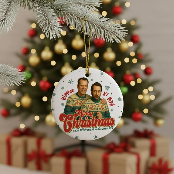 Die Hard Yippee Ki Yay Ceramic Christmas Ornament, Best Christmas Movie ...