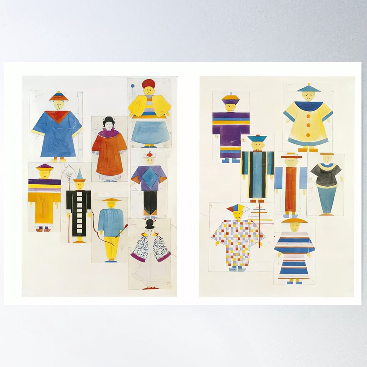 Die Nachtigall Oskar Schlemmer Poster Wall Art, Modern Wall Decor For ...
