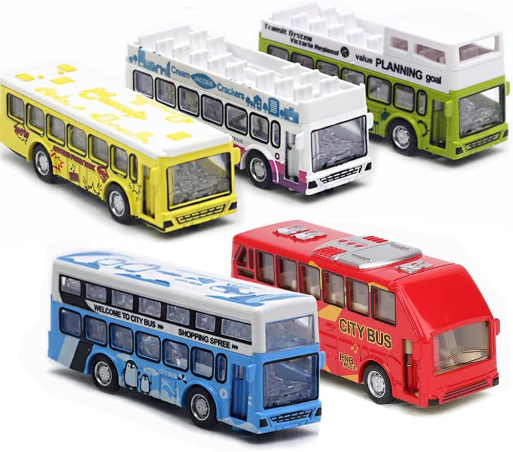 Die-cast Metal Toy Cars Set of 5, Openable Doors, Pull Back Car, Gift ...