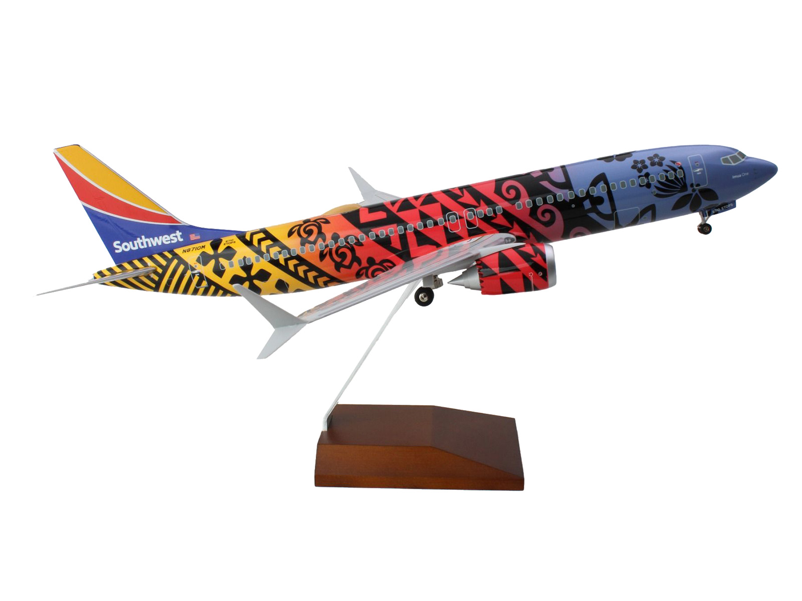 Diecast Boeing 737 MAX 8 Commercial Aircraft with Landing Gear ...