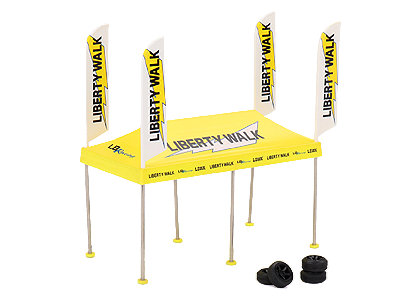 DieCast Paddock Service Tent Set with Extra Wheels "Liberty Walk-LB ...