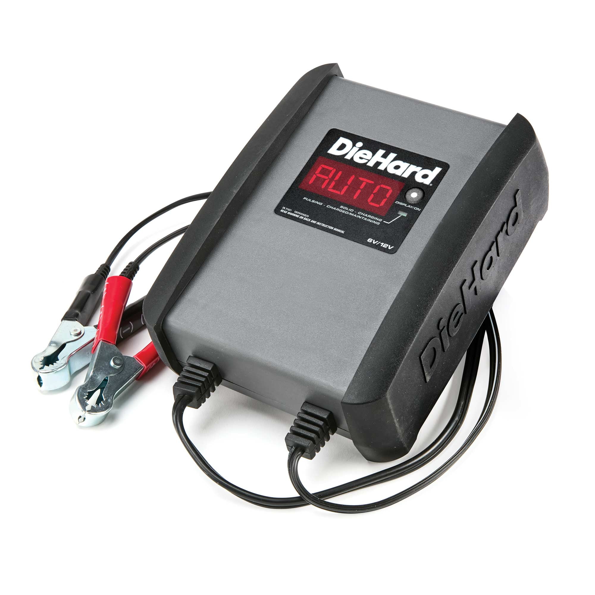 DieHard 71321 3 Amp 6/12V Compact Smart Battery Charger and 6A ...