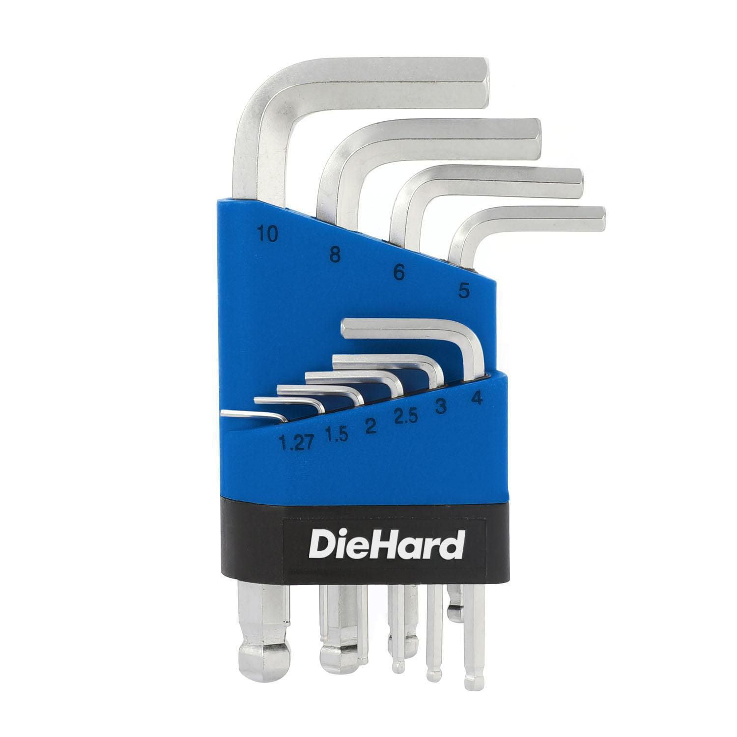 DieHard Short Arm Hex Key Set MM 10-Piece - Walmart.com