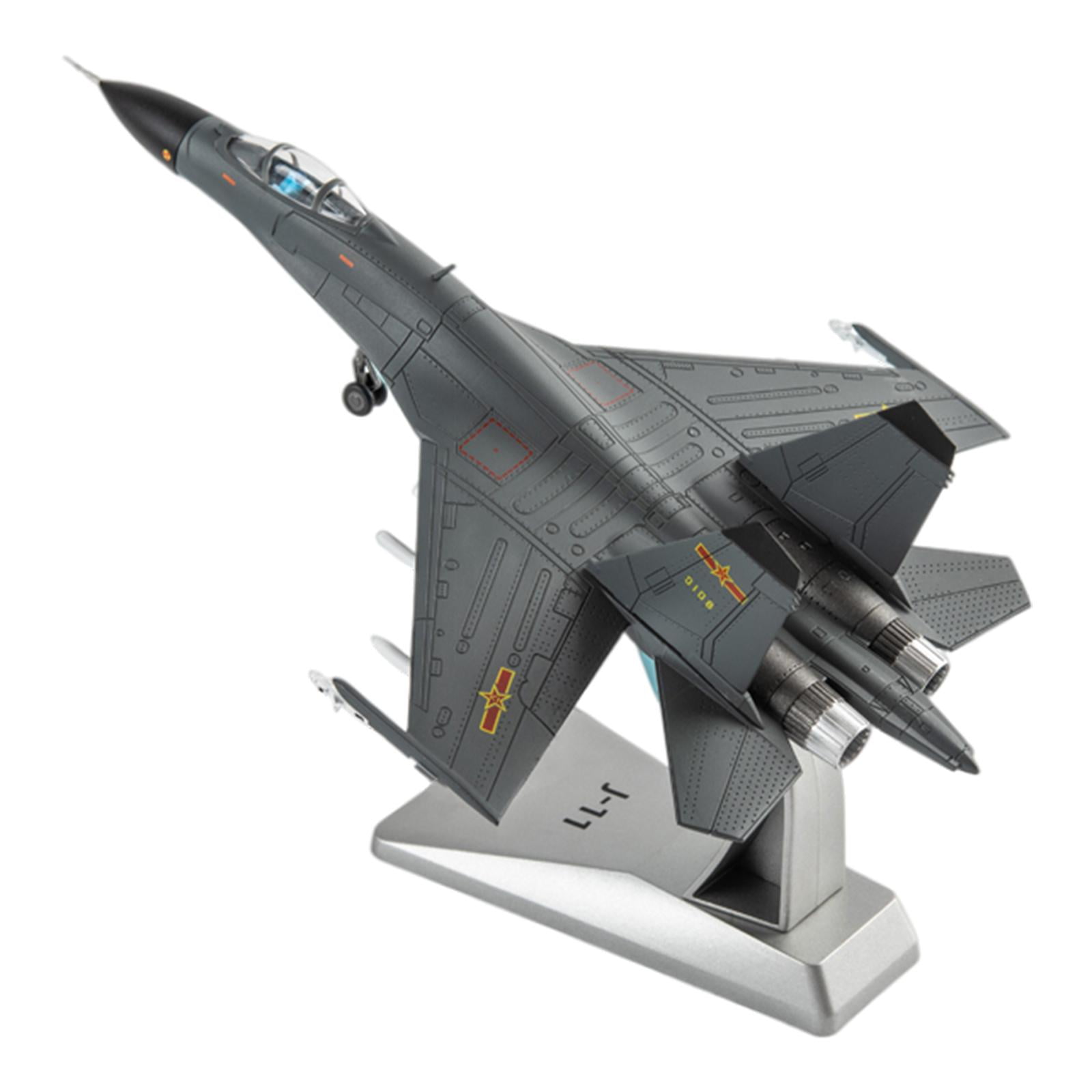 Diecast 1/100 Scale Aircraft J-11 Fighter with Stand Model for ...