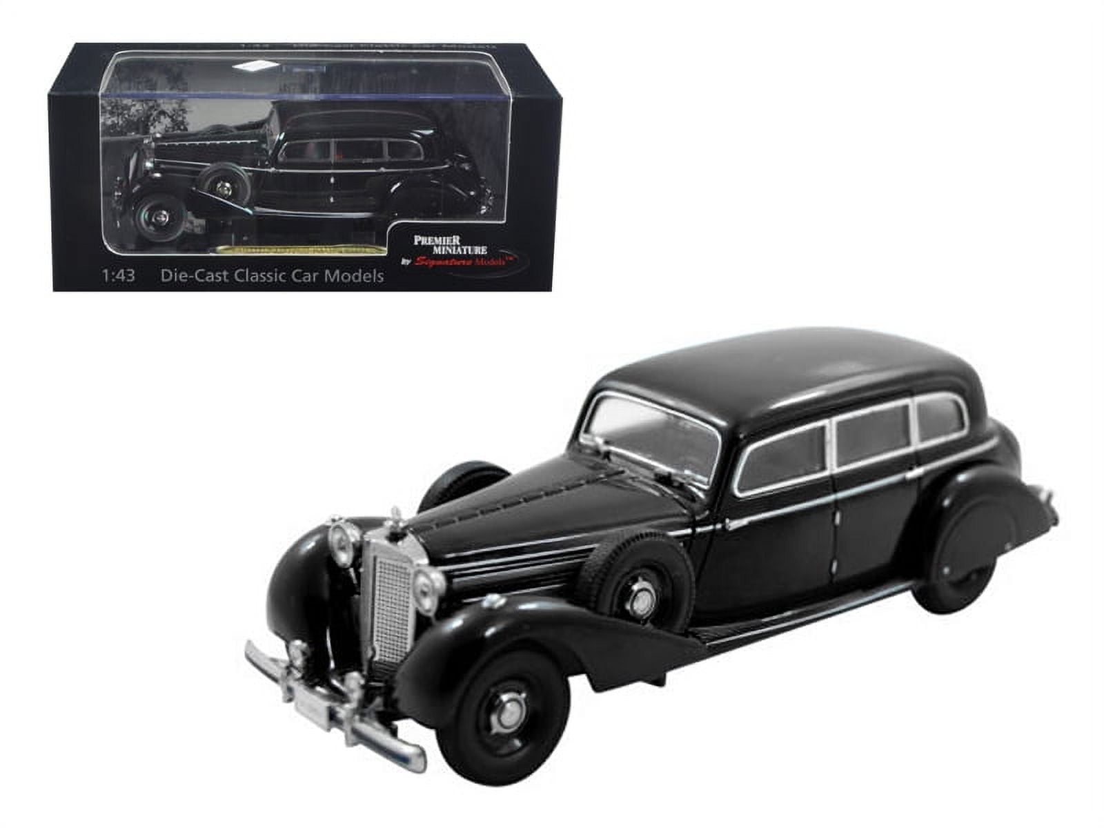 Diecast 1938 Mercedes 770K Sedan Black 1/43 Diecast Car Model by ...