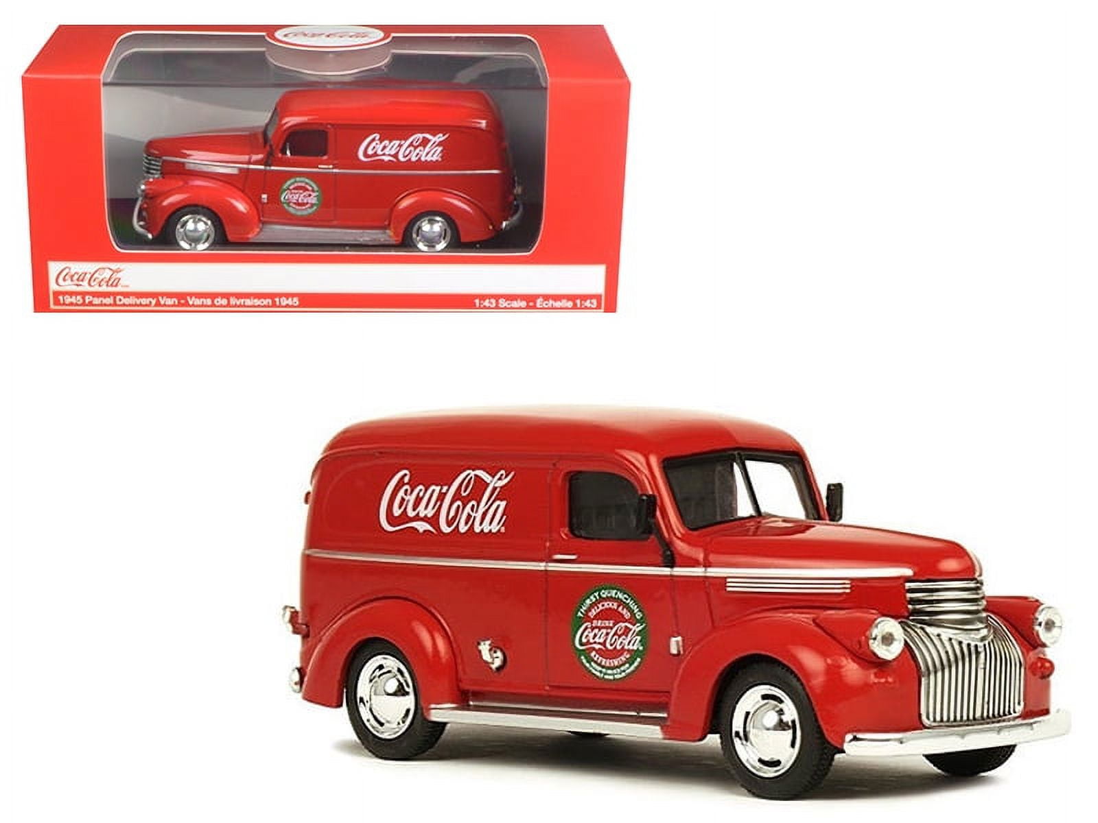 1945 Panel Delivery Van "Coca-Cola" Red 1/43 Diecast Model Car by ...