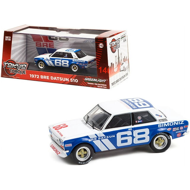 Diecast 1972 Datsun 510 #68 Peter Gregg Guest Car Brock Racing ...