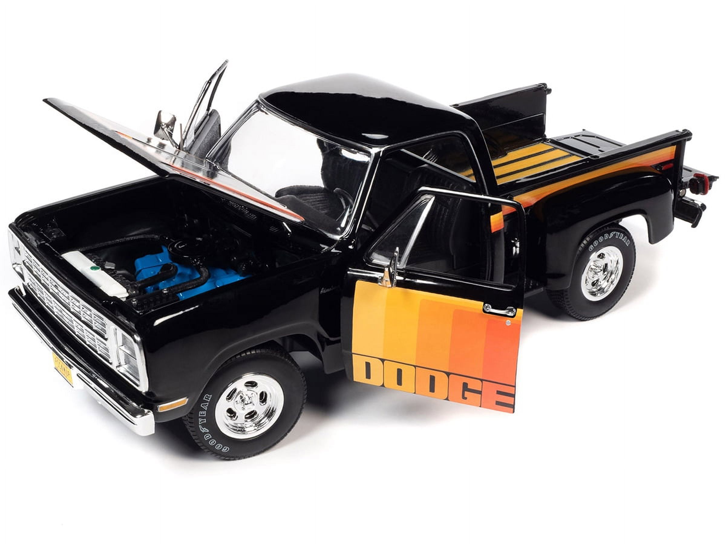Diecast 1980 Dodge D150 Pick-M-Up Utiline Pickup Truck Black with ...