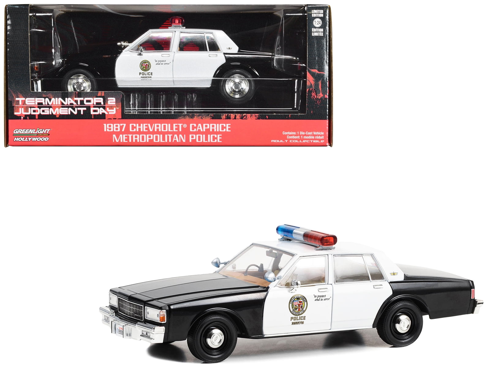 Diecast 1987 Chevrolet Caprice Metropolitan Police "LAPD (Los Angeles ...